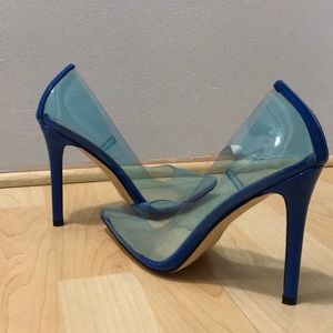Shoes | Clear Blue Heels | Poshmark